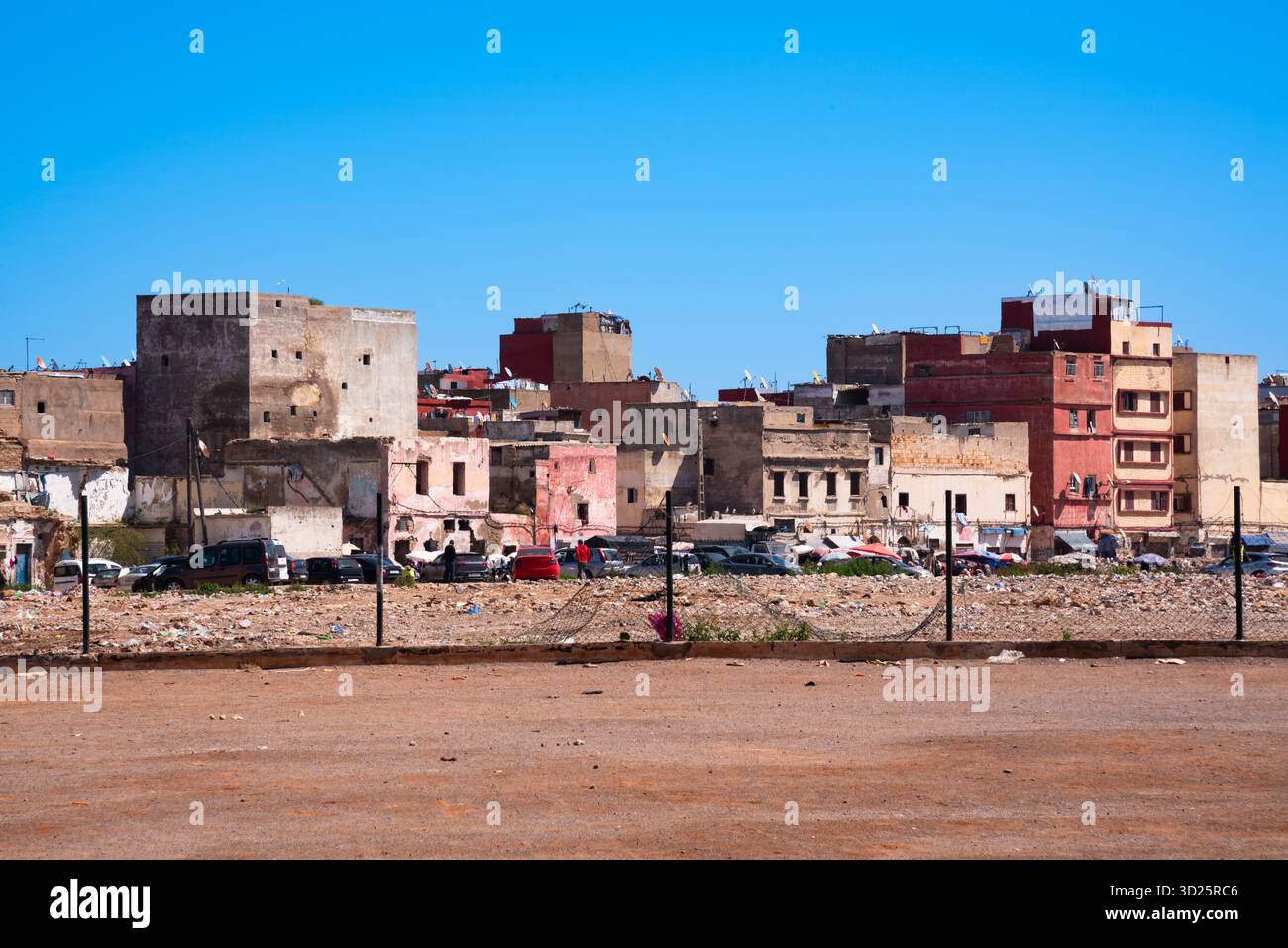 Casablanca poor quarter, Morocco slums Stock Photo - Alamy