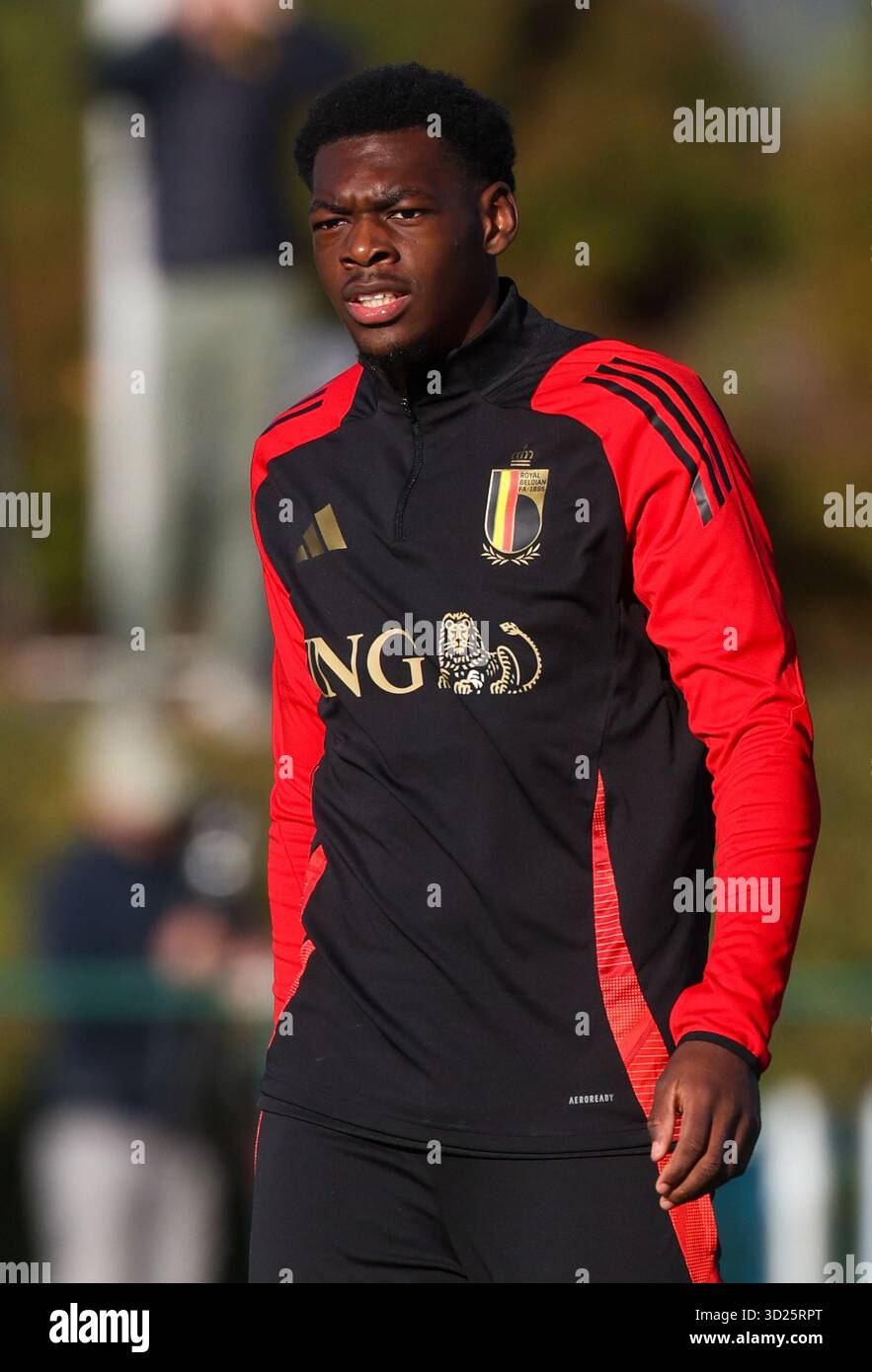 Belgium's Rene Mitongo Muteba pictured during a training session of the ...