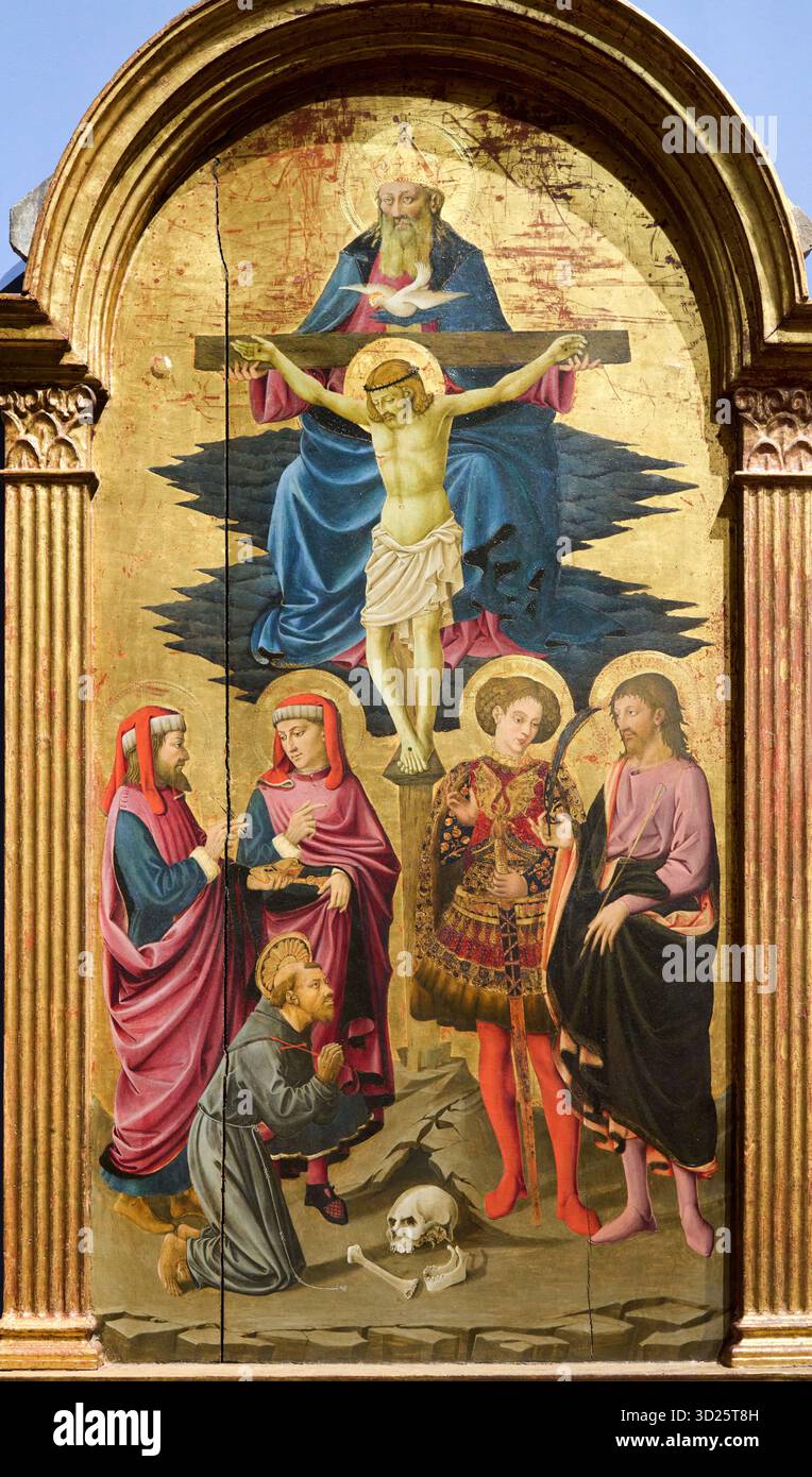 The Trinity and Saints Cosmas and Damian, Francis of Assisi, Julian and ...