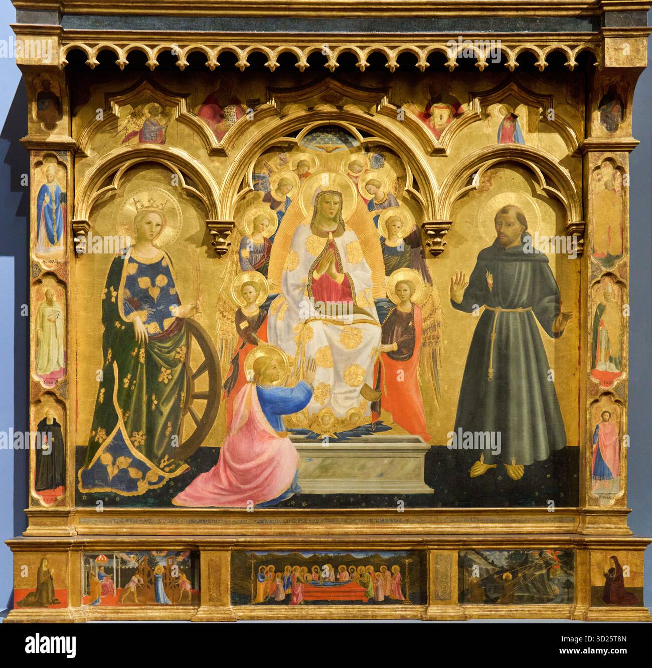 Madonna of the Girdle and Saints Catherine of Alexandria and Francis ...