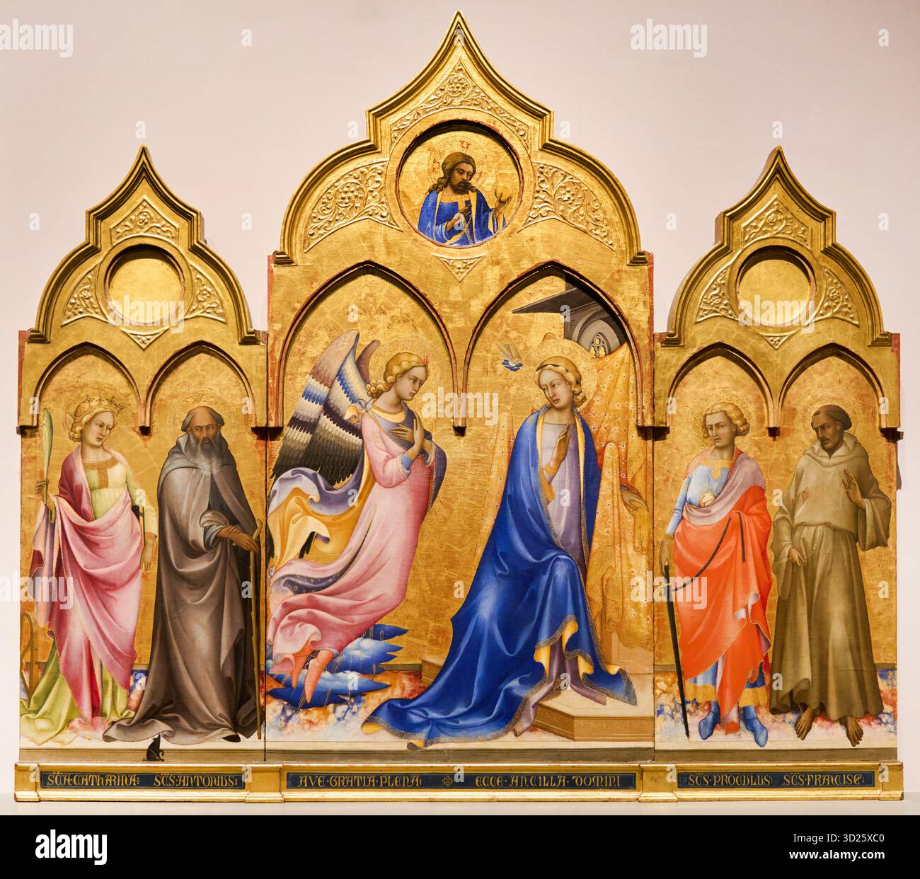 Annunciation and Saints Catherine of Alexandria, Antony Abbott ...