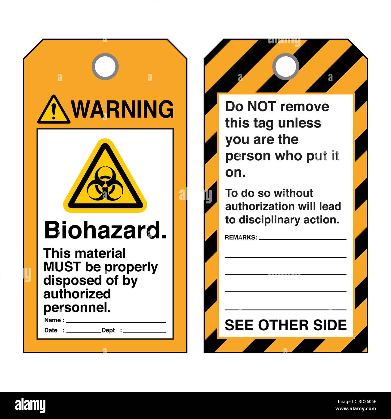 Safety Tags Out – Lock Out Tag Out (LOTO) tags are used to identify and ...