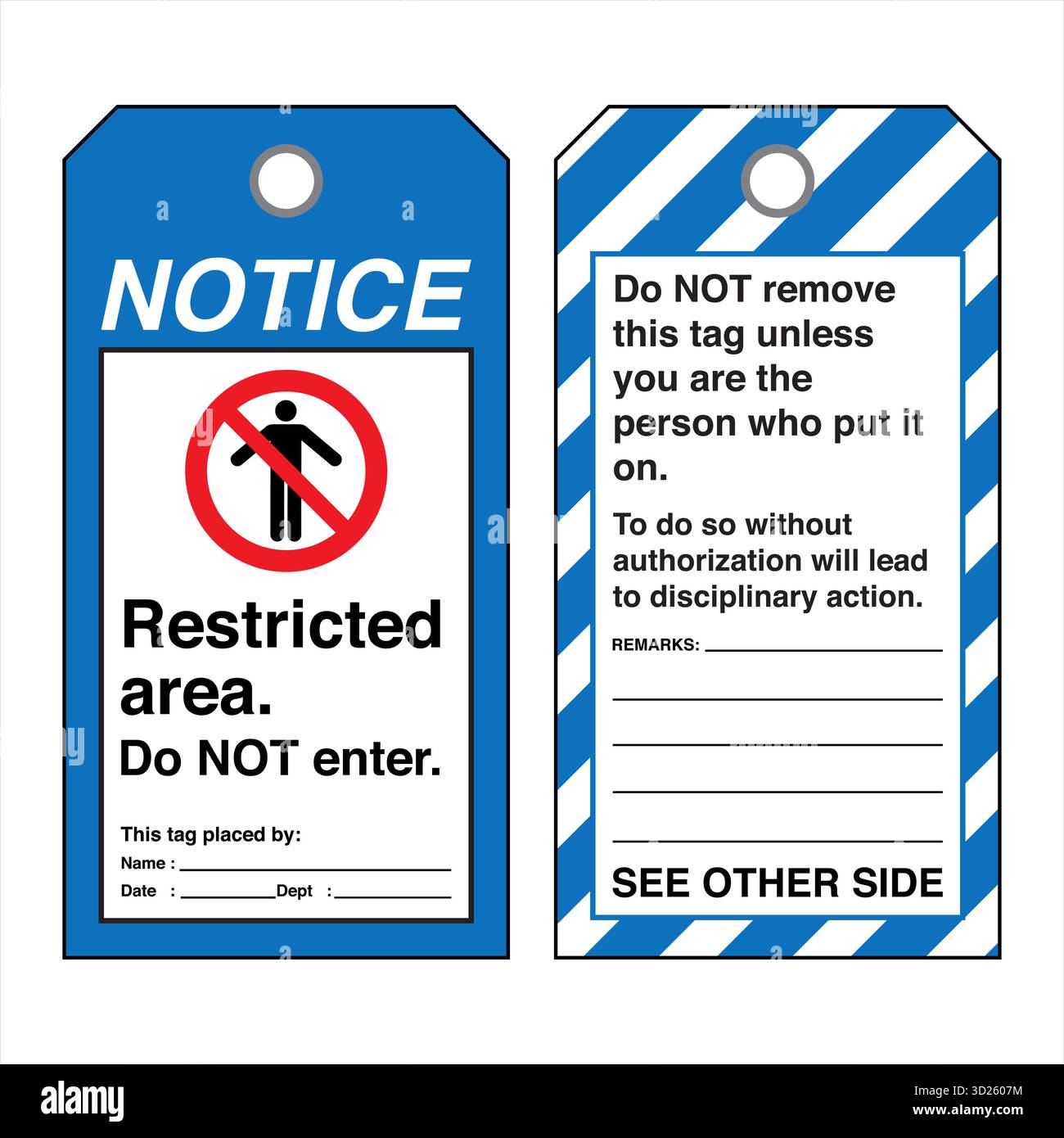 Safety Tags Out – Lock Out Tag Out (LOTO) tags are used to identify and ...