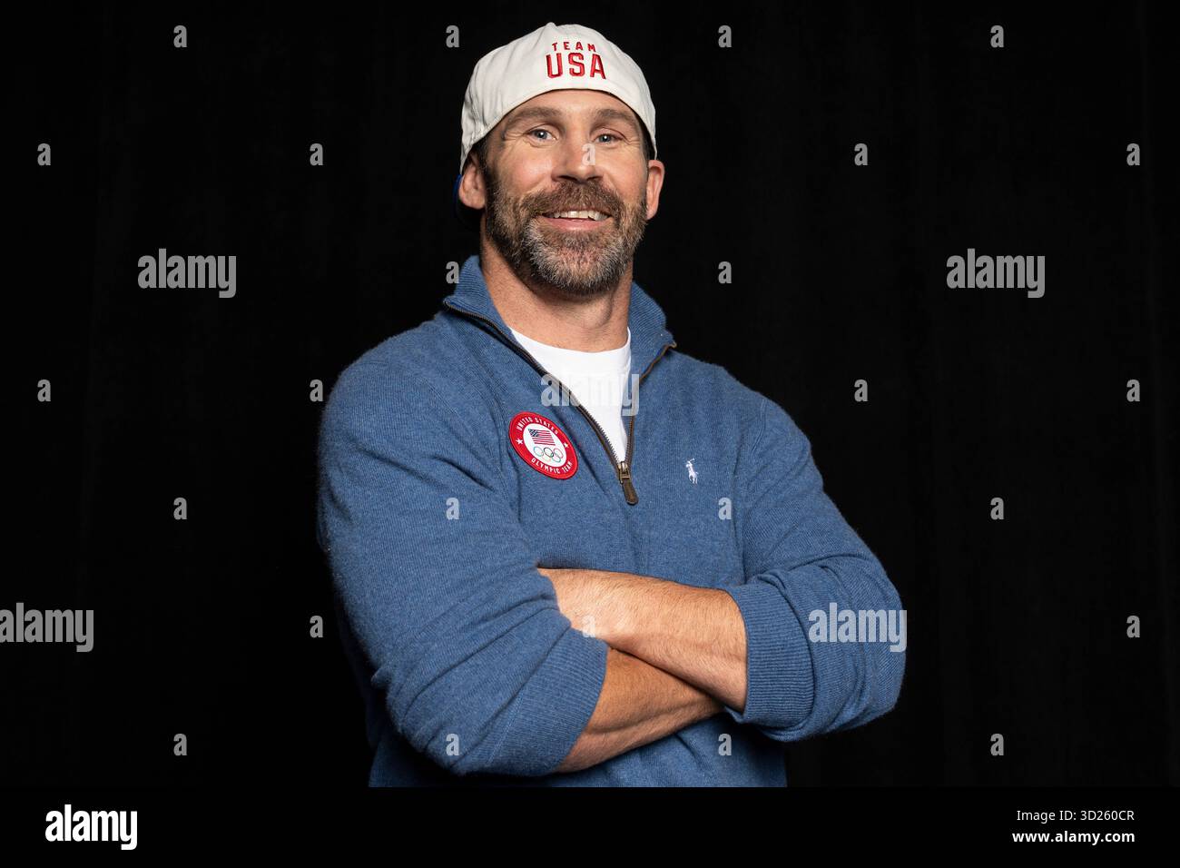 Olympic hopeful U.S. snowboarder, Nick Baumgartner, poses for a photo at Team USA Media Summit ...