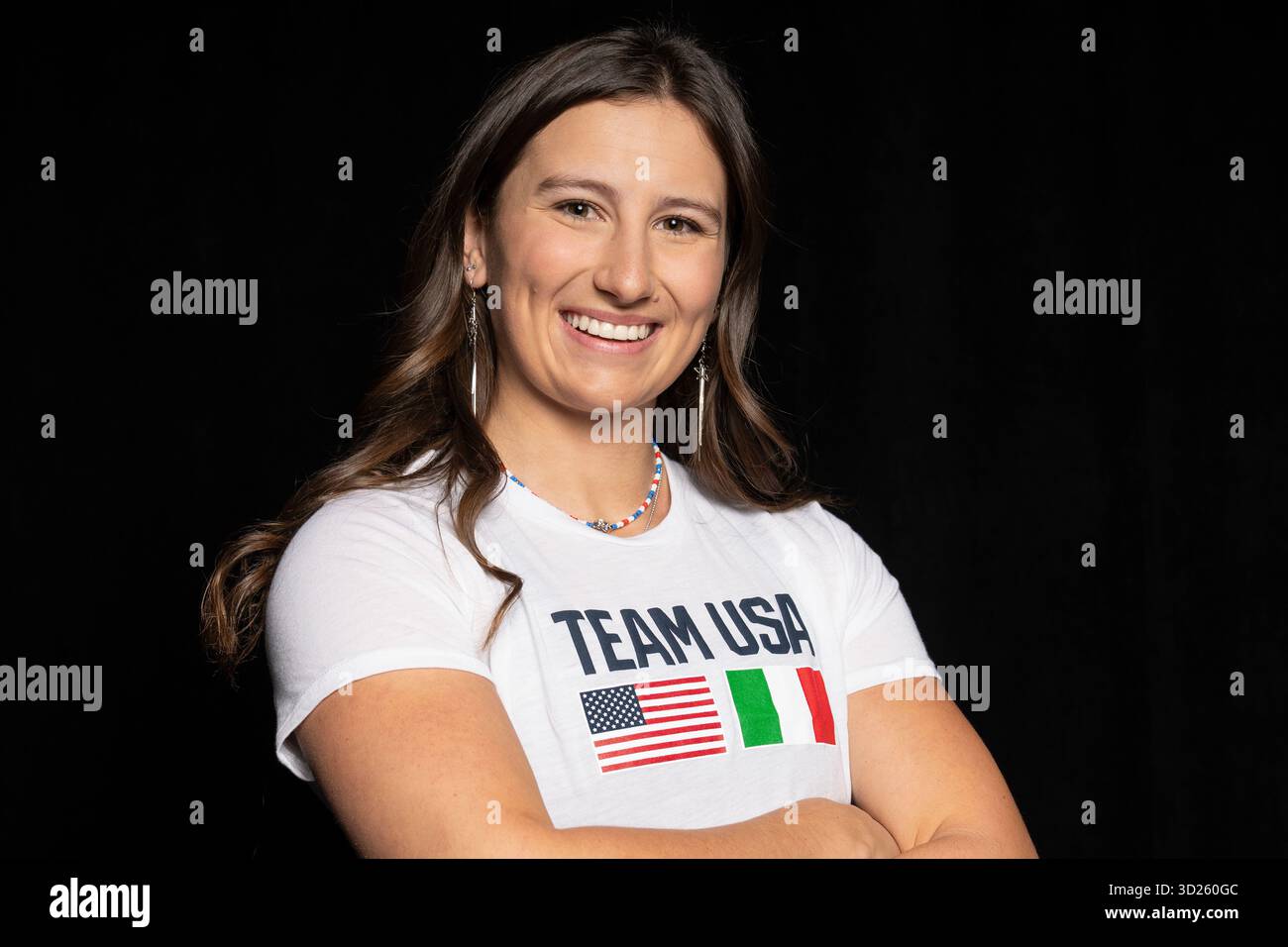 Olympic hopeful U.S. alpine skier, Lauren Macuga, poses for a photo at ...