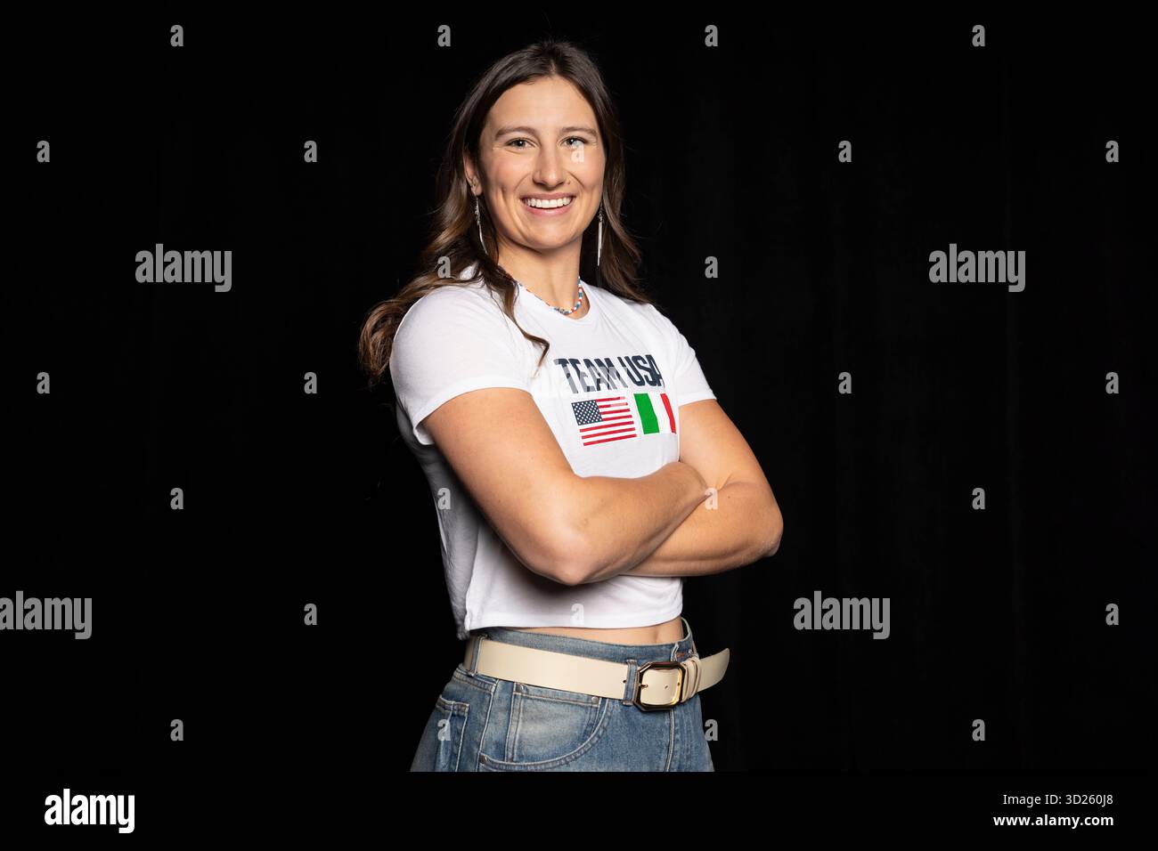 Olympic hopeful U.S. alpine skier, Lauren Macuga, poses for a photo at ...