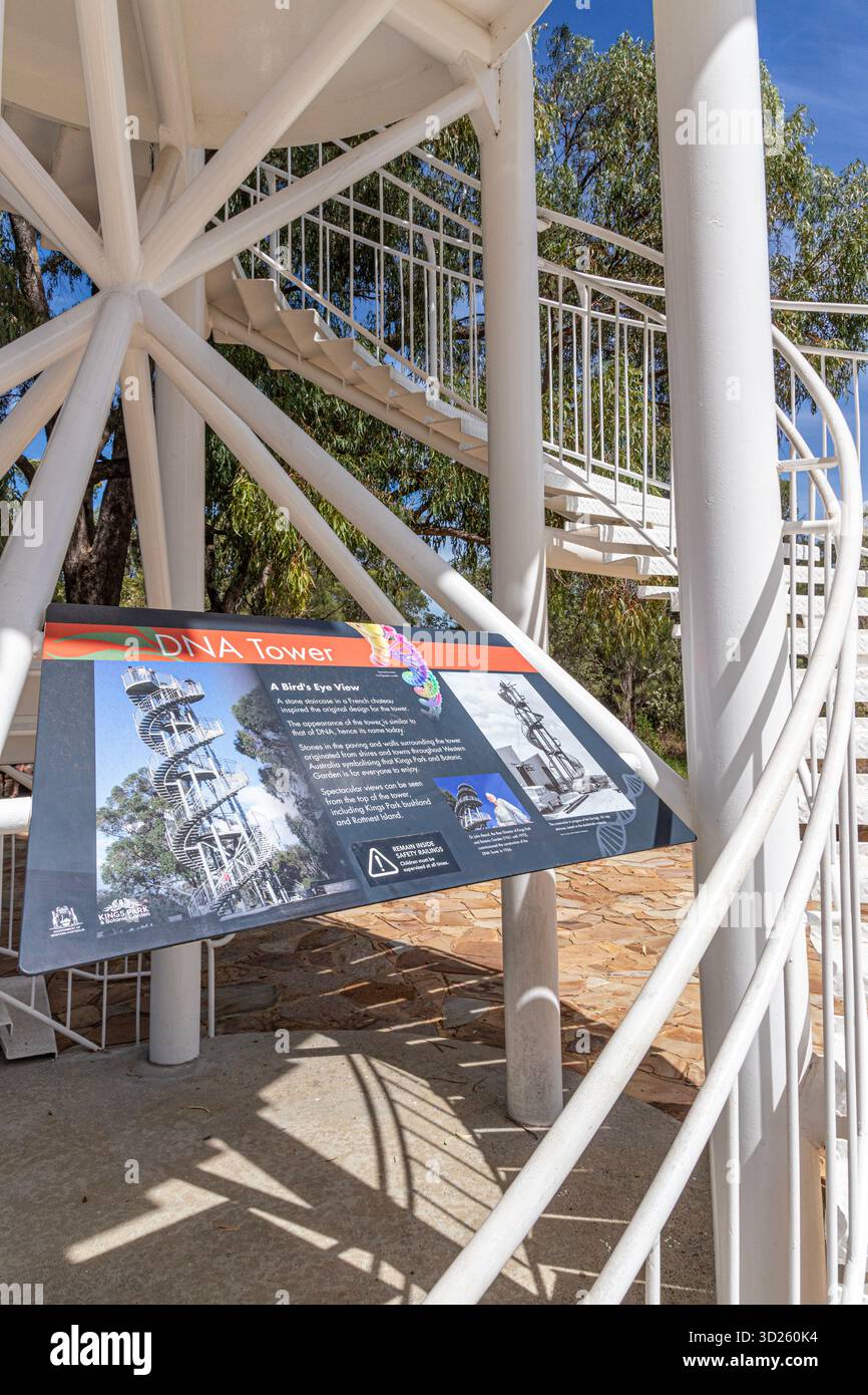 The 15 metre high DNA Tower commissioned in 1966 in Kings Park and ...