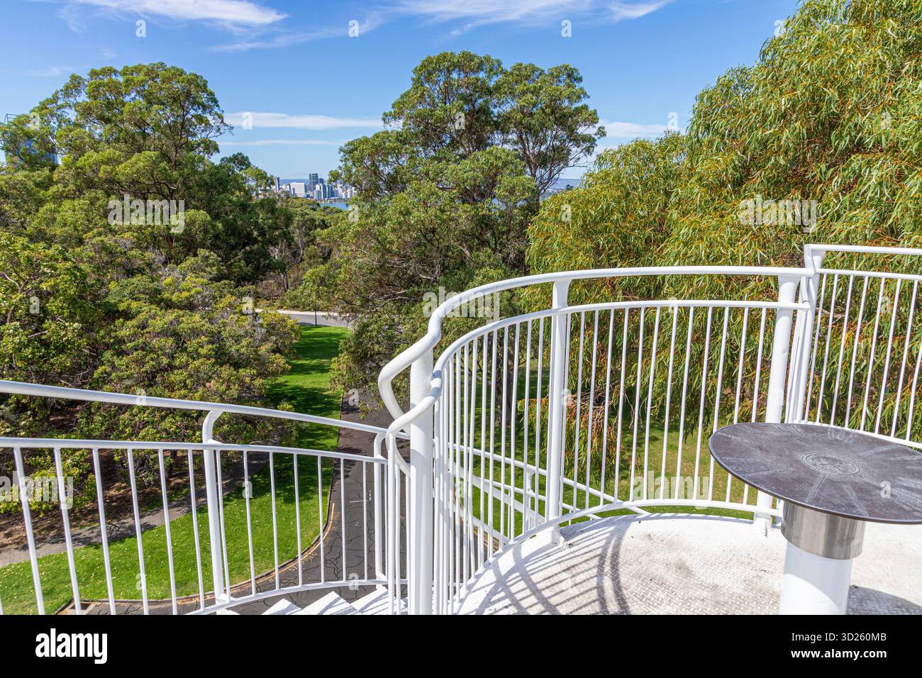 The view from the top of the 15 metre high DNA Tower commissioned in ...