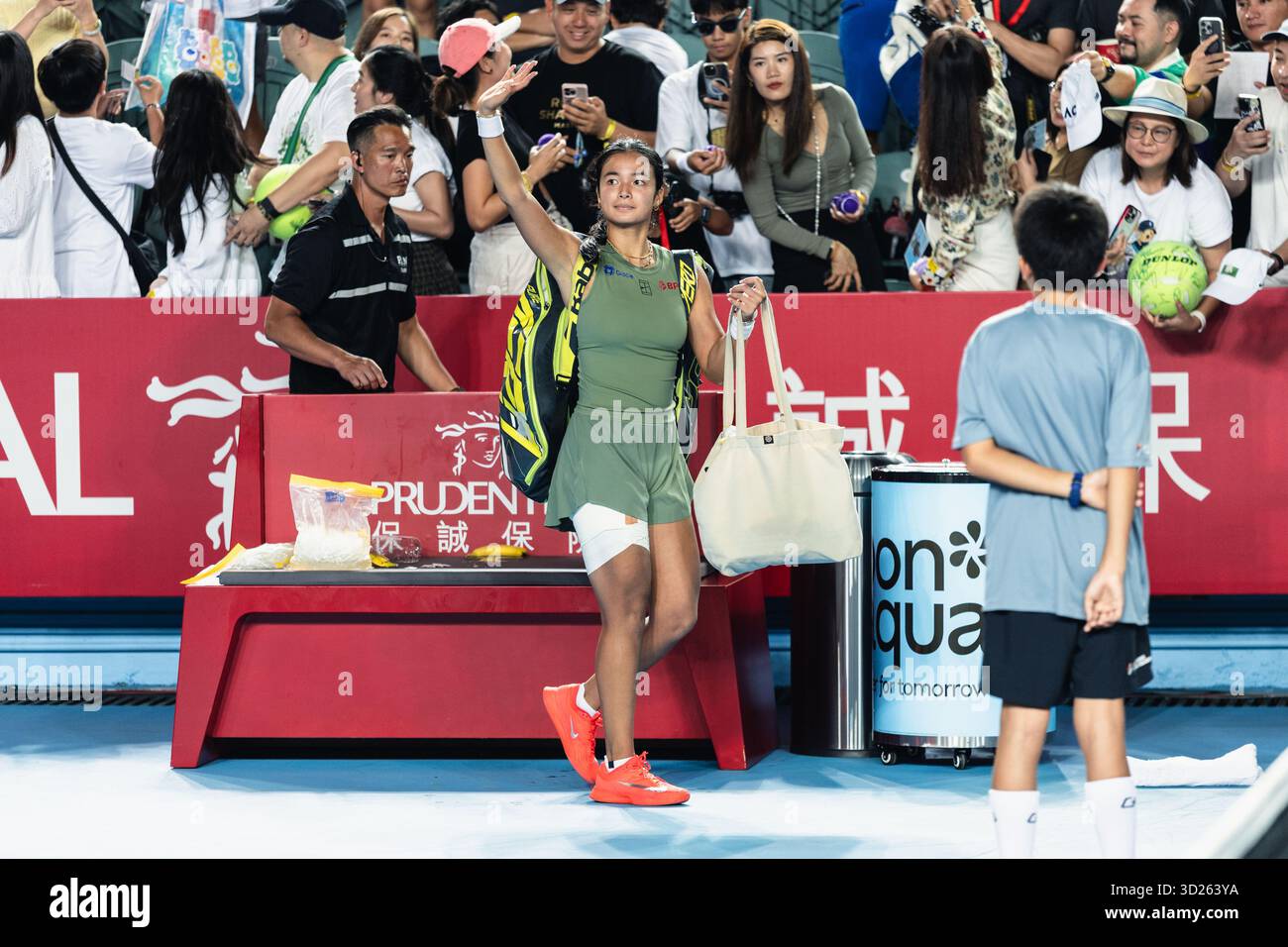 HONG KONG, China - Alexandra Eala of the Philippines vs Victoria Mboko ...