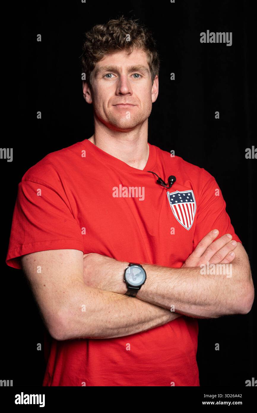 Olympic hopeful U.S. alpine skier, Ryan Cochran-Siegle, poses for a ...