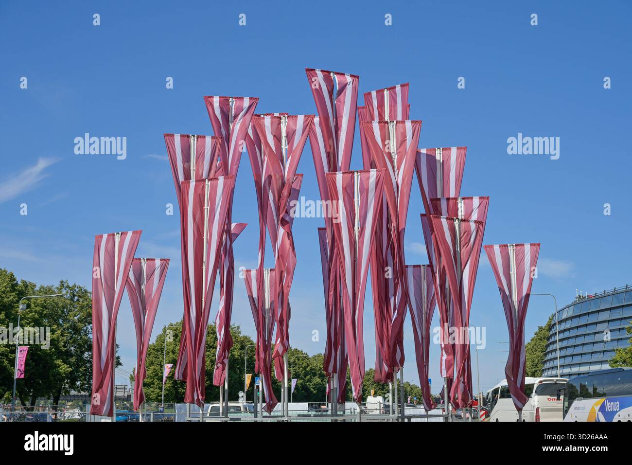 Fahnen, Nationalflaggen, Riga, Lettland *** Flags, National flags, Riga ...