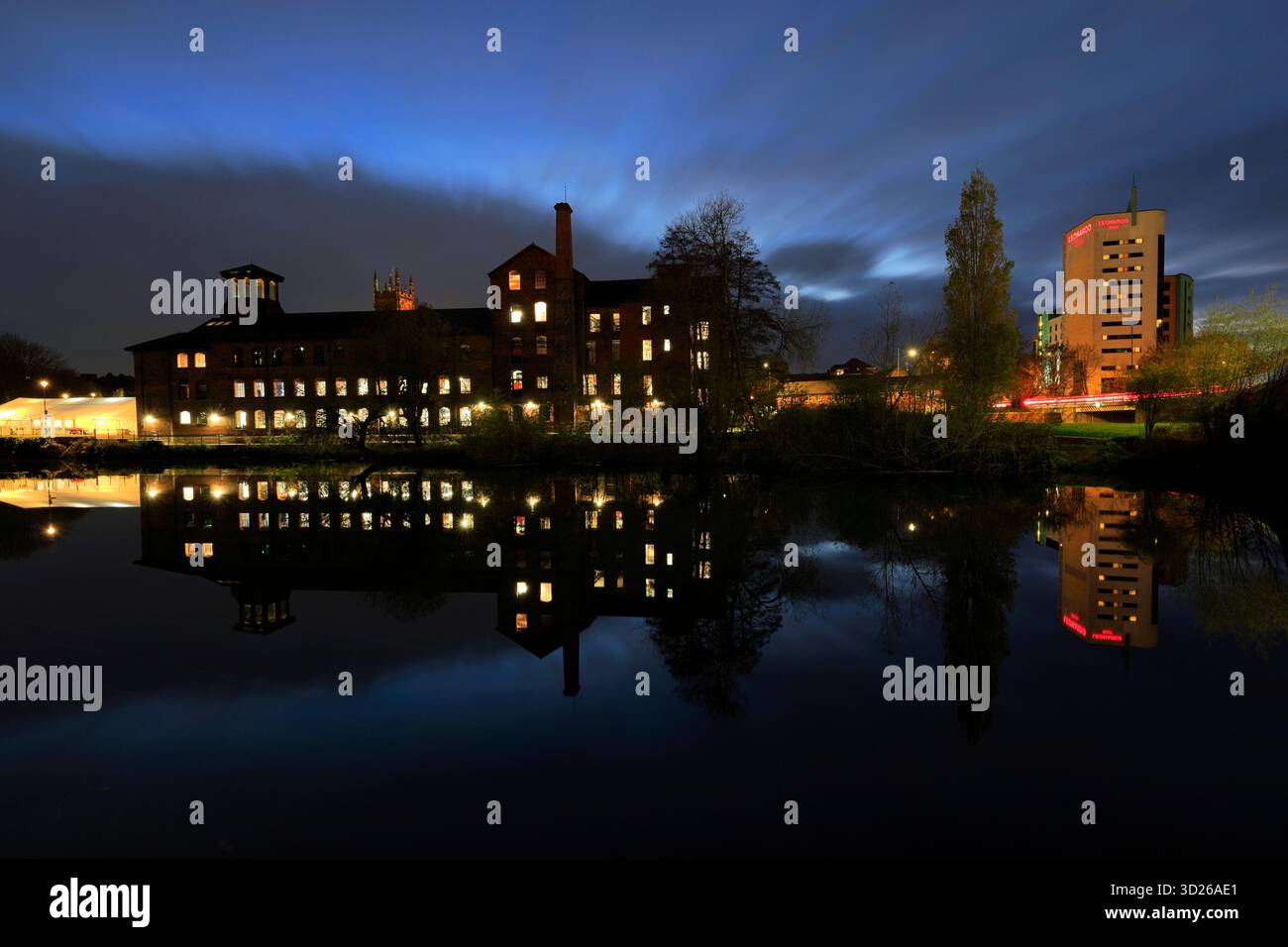 The Silk Mill and Museum of Making World Heritage Site, river Derwent ...