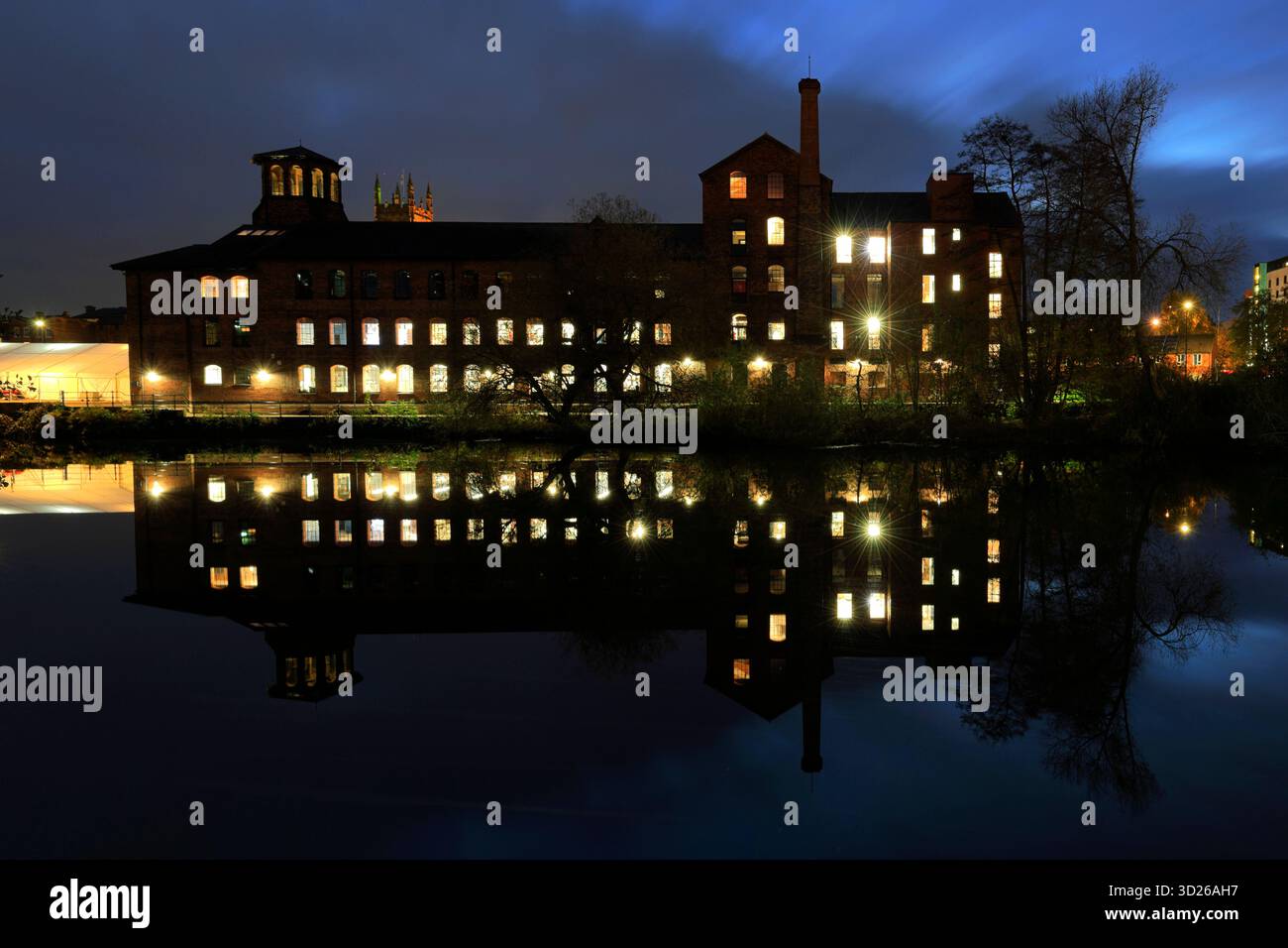The Silk Mill and Museum of Making World Heritage Site, river Derwent ...