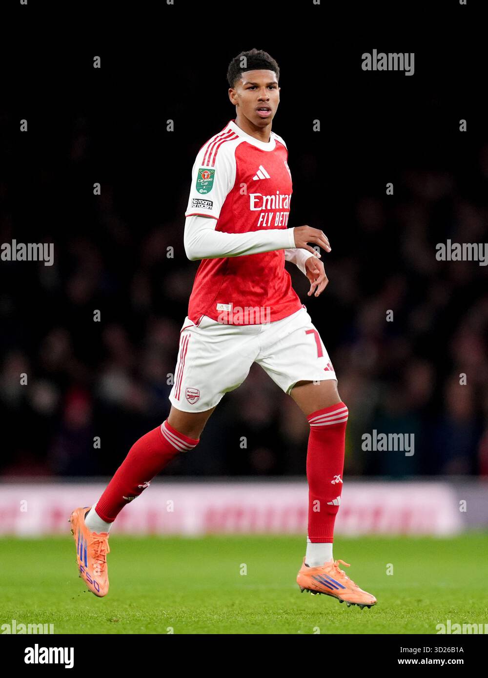 Arsenal’s Andre Harriman-Annous during the Carabao Cup fourth round ...