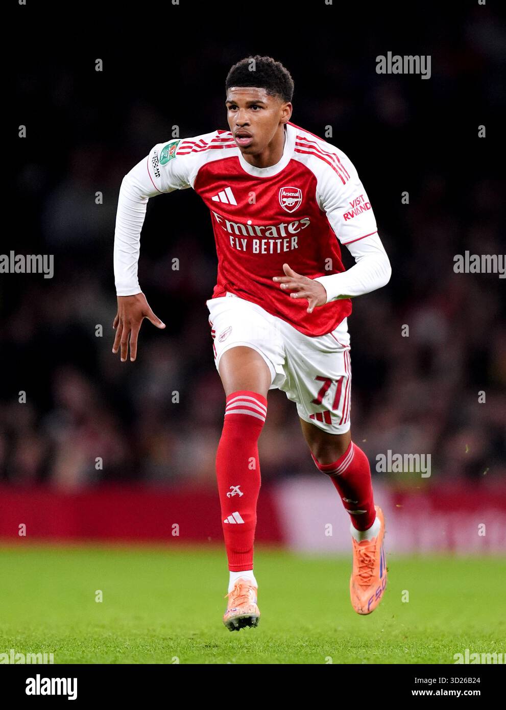 Arsenal’s Andre Harriman-Annous during the Carabao Cup fourth round ...