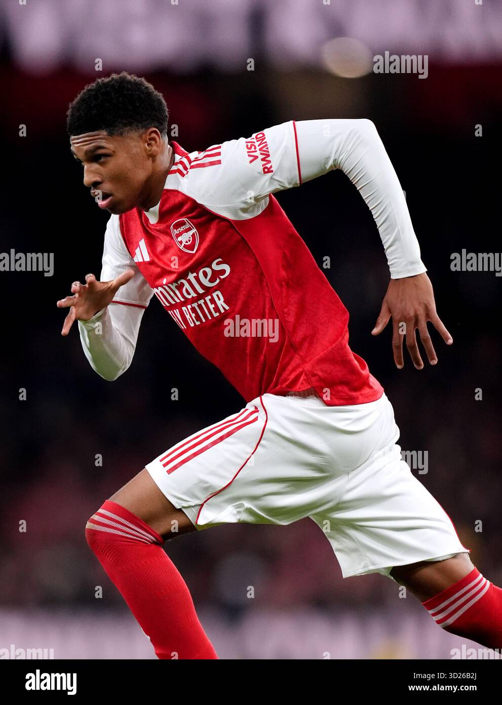 Arsenal’s Andre Harriman-Annous during the Carabao Cup fourth round ...