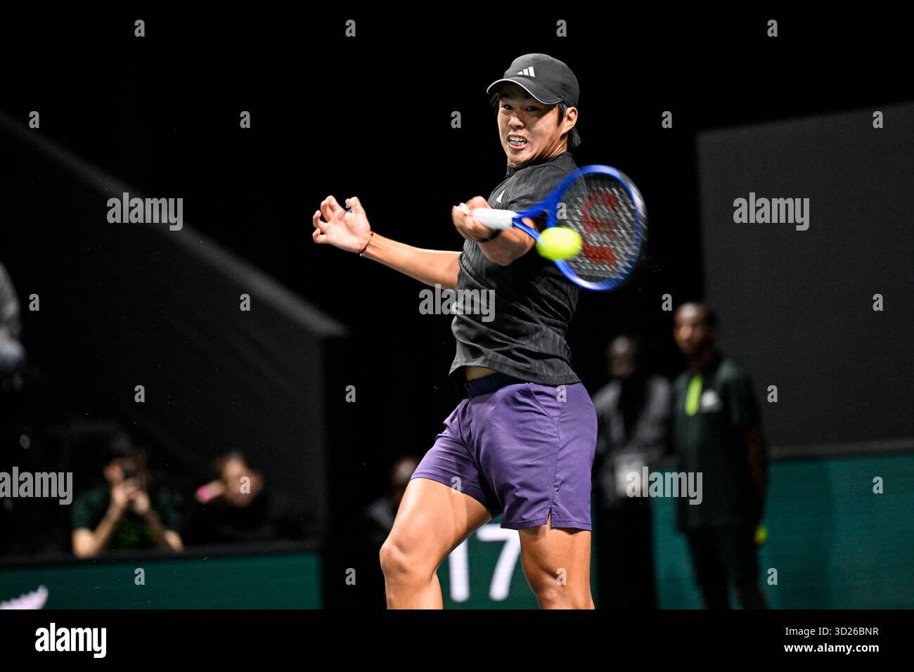 Learner Tien during the Rolex Paris Masters 1000 ATP tennis tournament ...