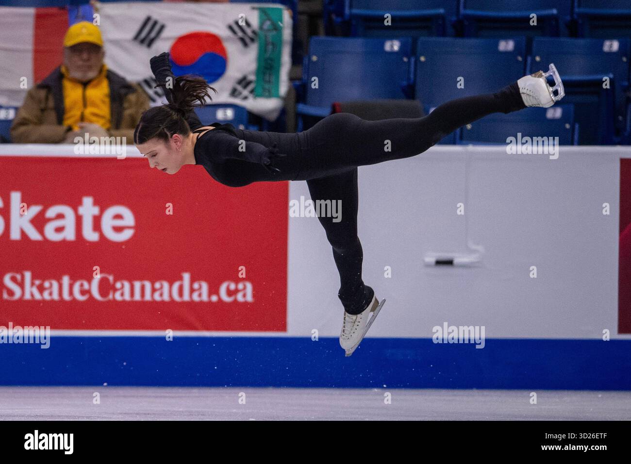 Canadian ice dancer Sara-Maude Dupuis skates during practice for the ...