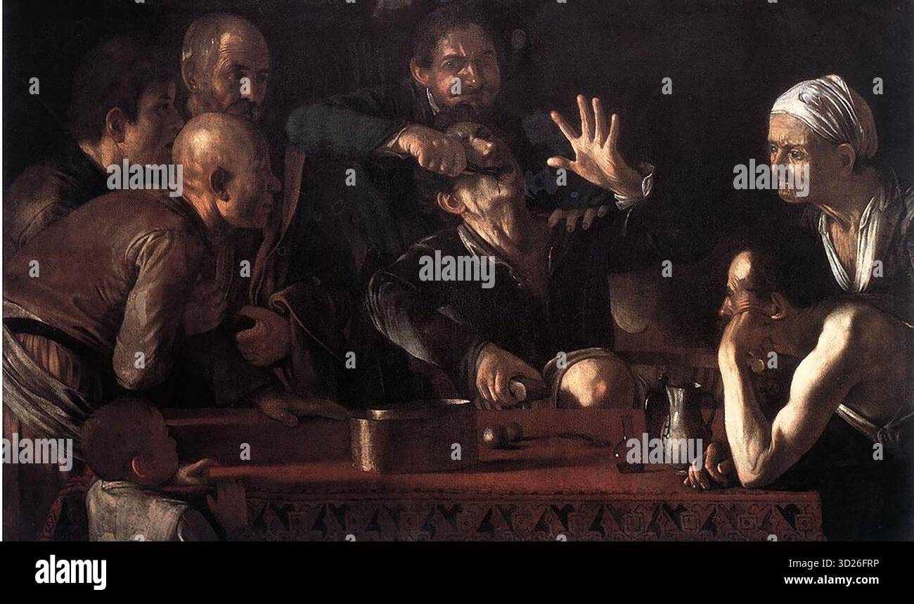 The Tooth-Drawer is an oil on canvas painting by Caravaggio ...