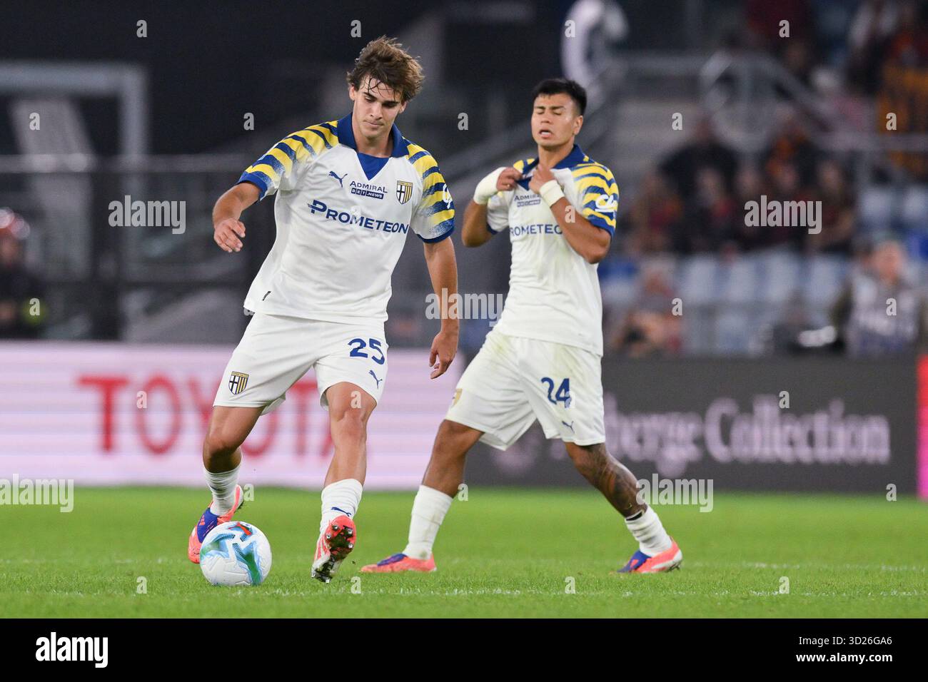 Olimpico Stadium, Rome, Italy - Benjamin Cremaschi of Parma on the ball ...