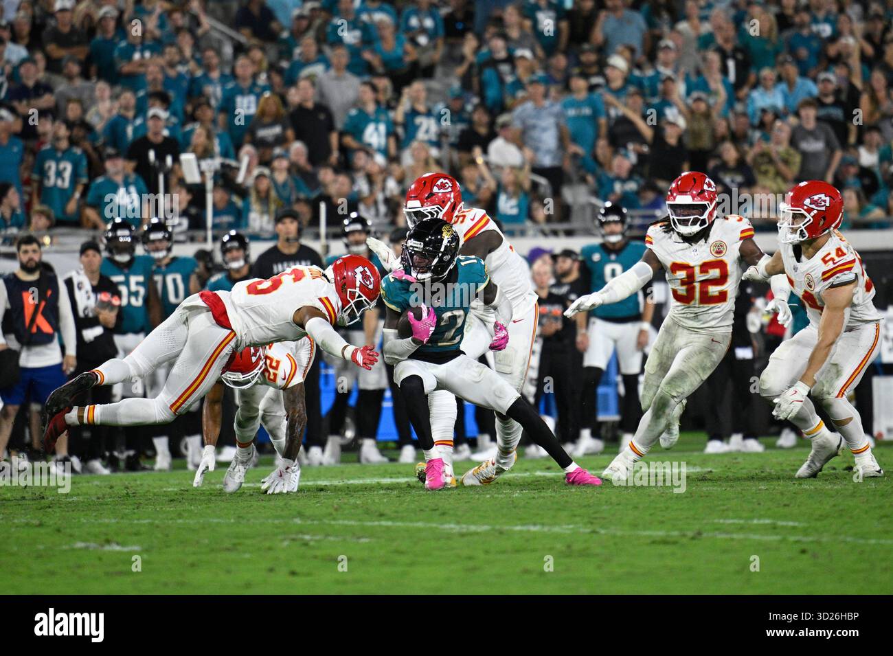 Jacksonville Jaguars wide receiver Travis Hunter (12) runs after ...