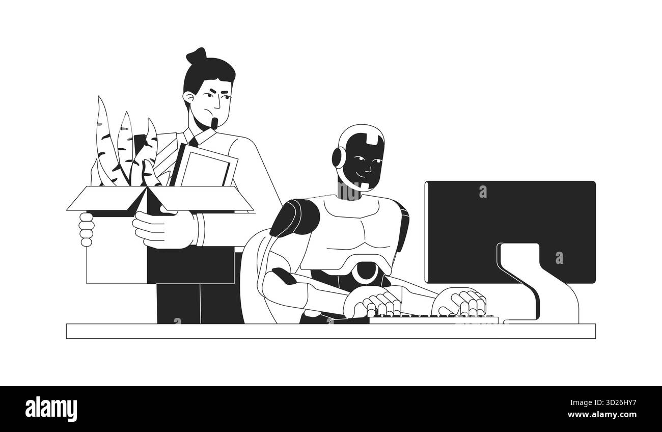 Concept image humanoid artificial Cut Out Stock Images & Pictures - Alamy