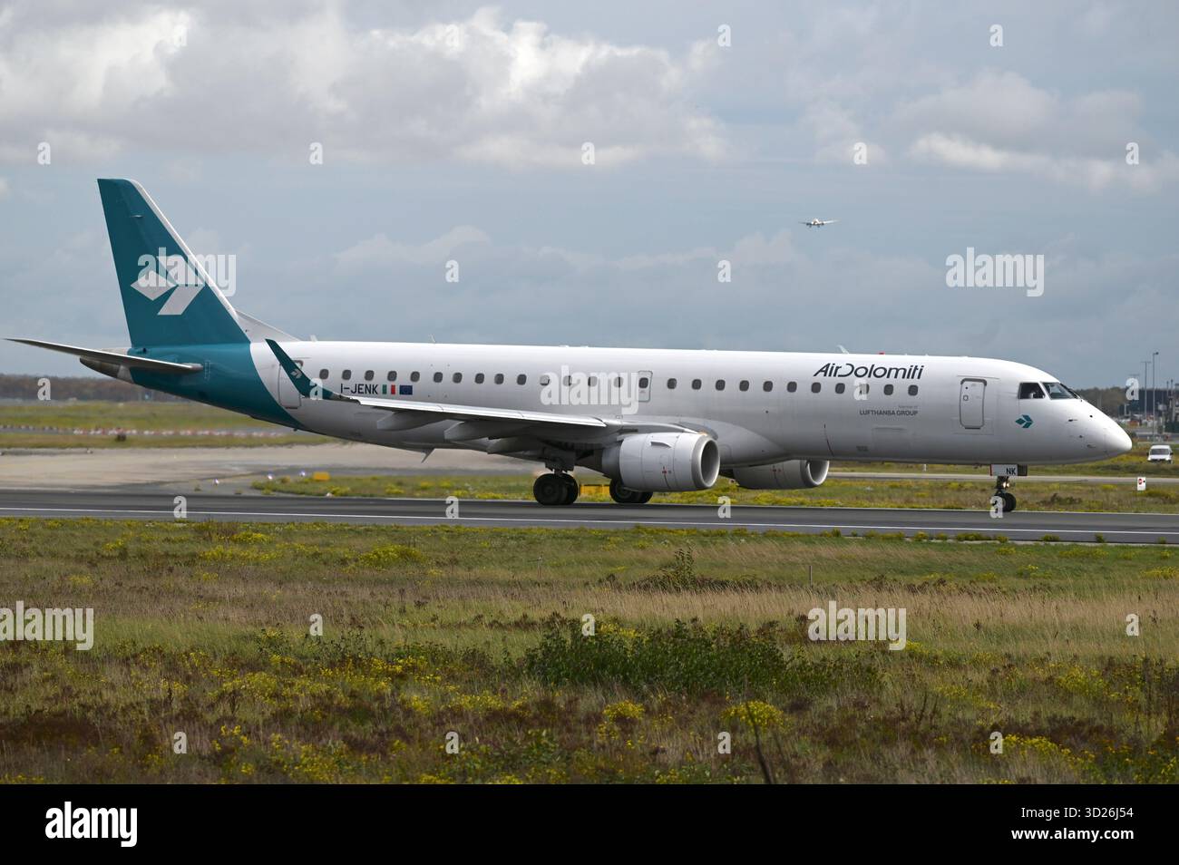 An Air Dolovhini Embaer ERJ-190 takes off from Frankfurt Airport ...
