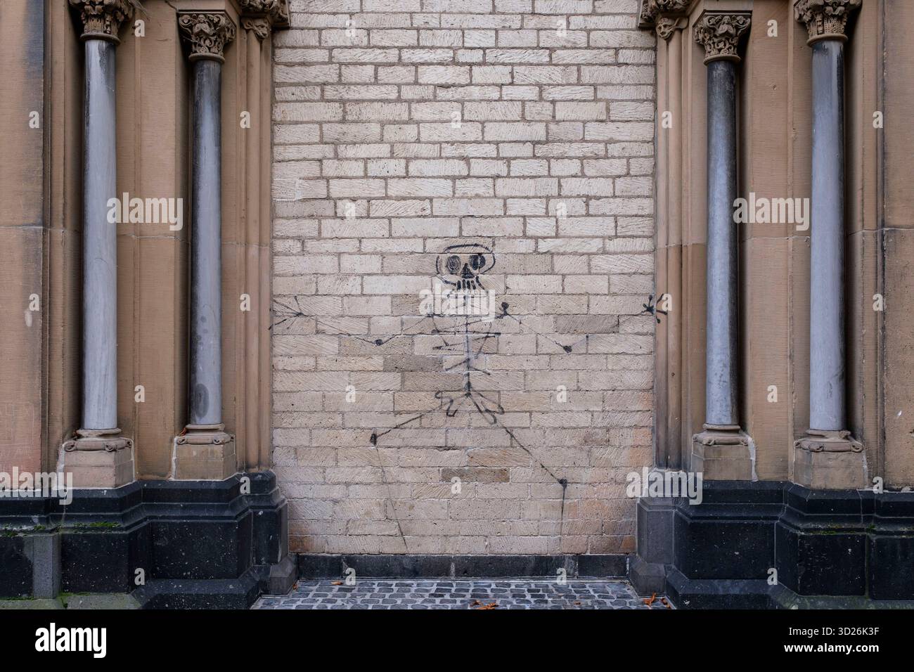 Skeleton by Harald Naegeli, an artist initially known as an anonymous ...