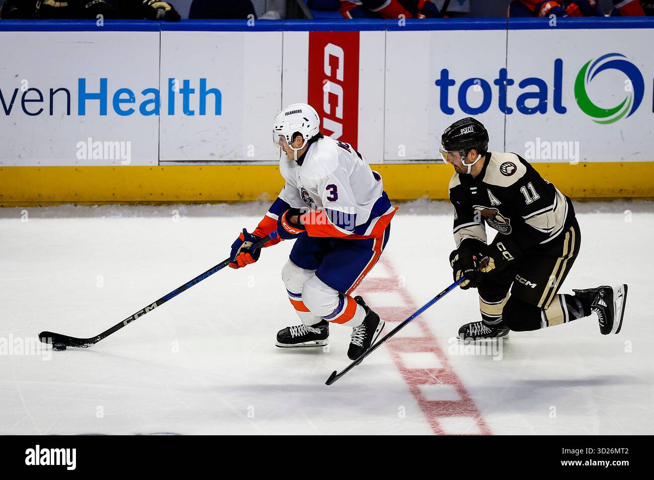 October 29, 2025: Bridgeport Islanders defenseman Cole McWard (3 ...