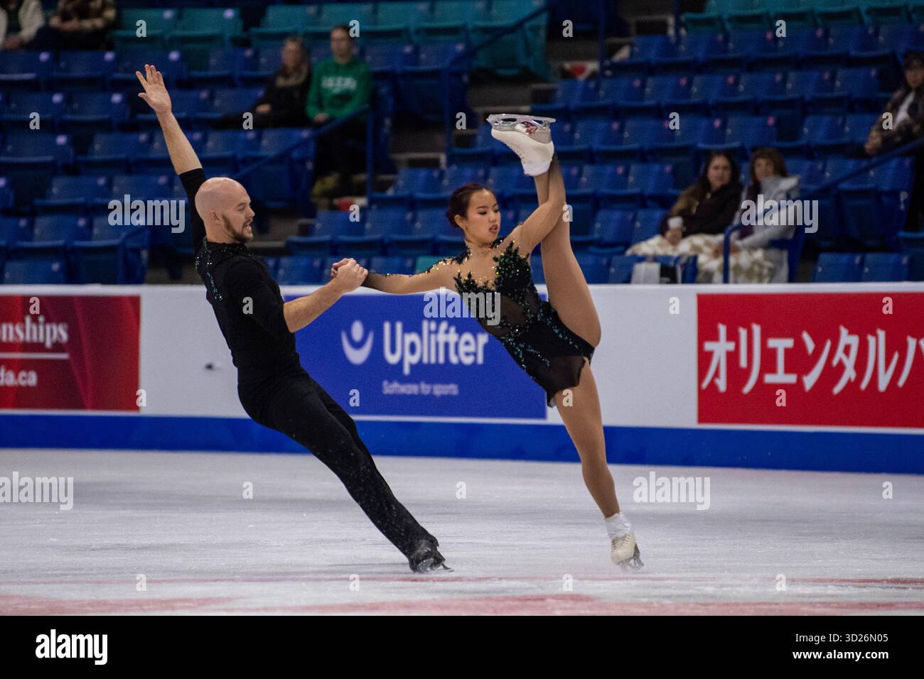 United States' Ellie Kam and Danny O'Shea skate during practice for the ...