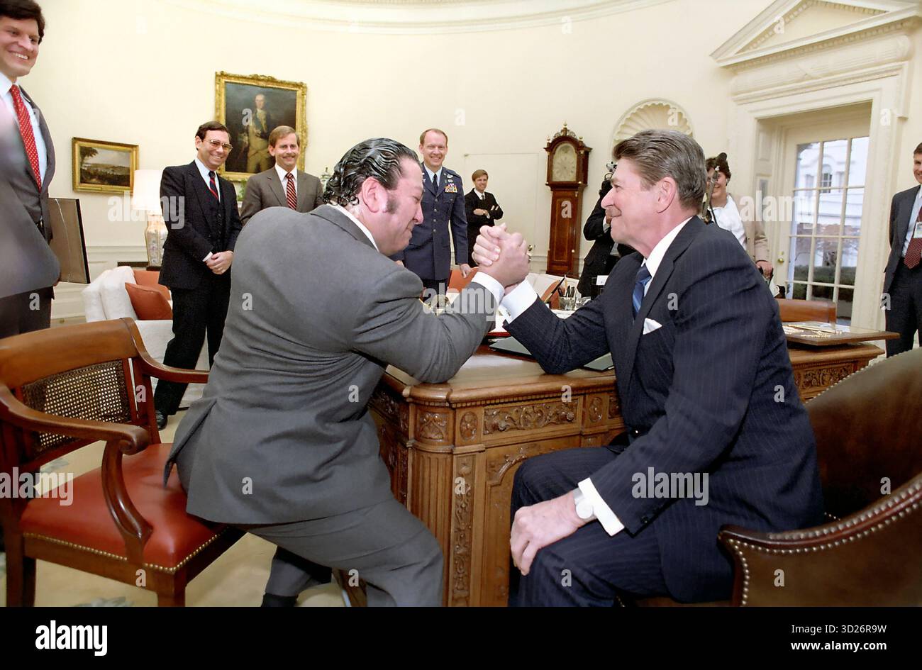 President ronald reagan arm hi-res stock photography and images - Alamy