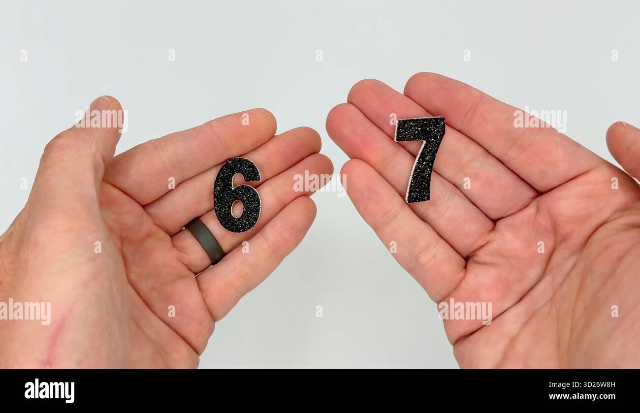 Six Seven 6-7 Meme Trend with Kids, Children, Tweens, Teens, and Social ...