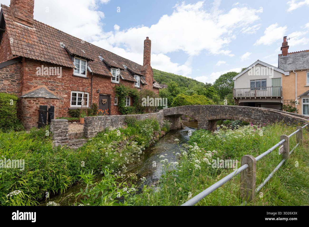 Photo of the Allerford packhorse bridge in Exmoor National Park Stock ...