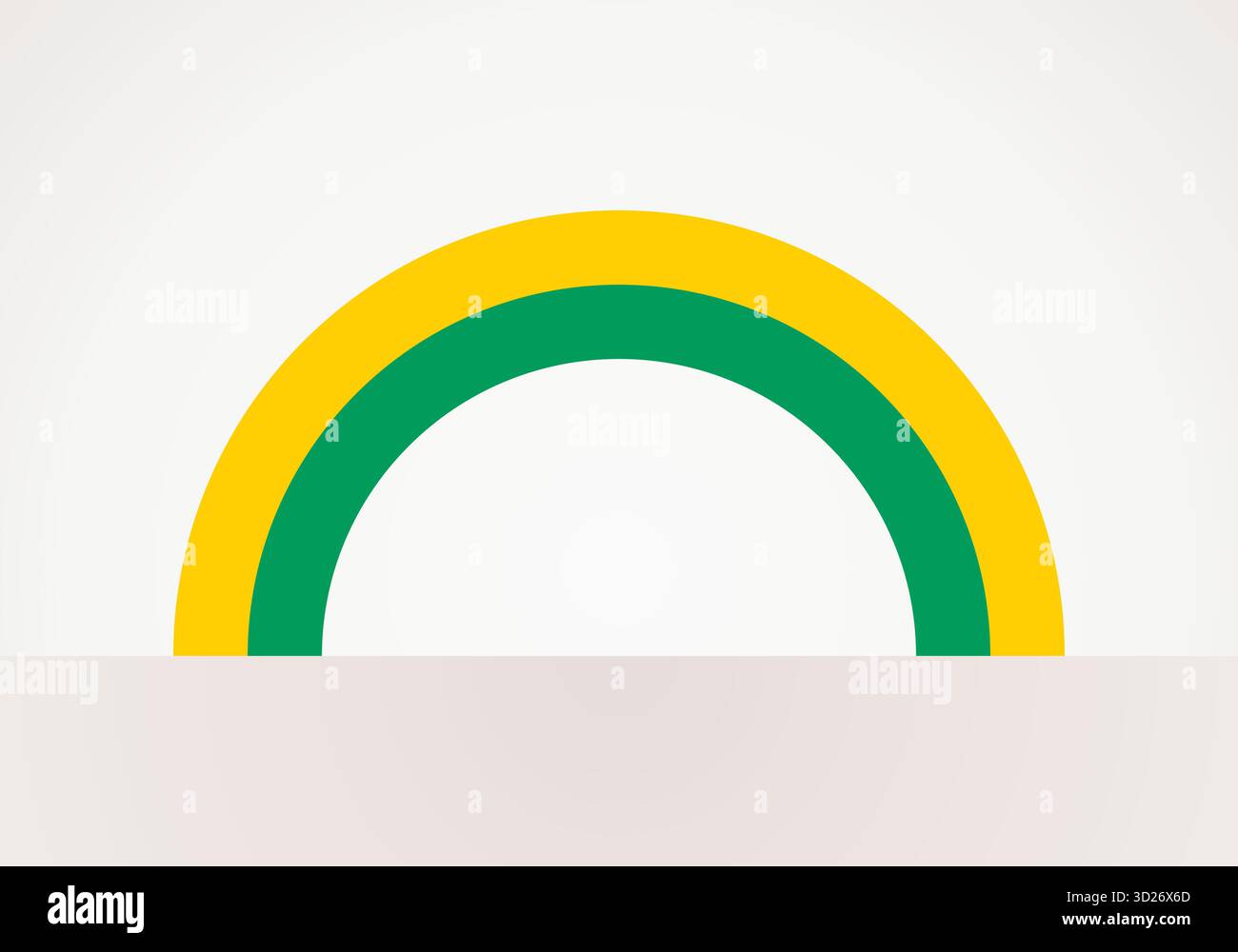Semicircular flag of The Hague. Arc shape like a rainbow Stock Vector ...