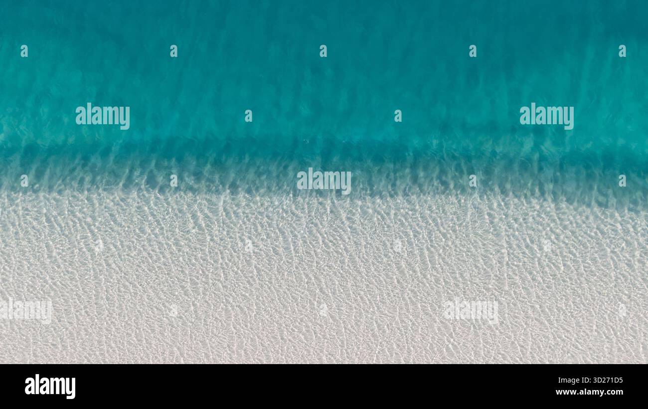 The turquoise waters and pristine white sands of Lake Salda. The ...
