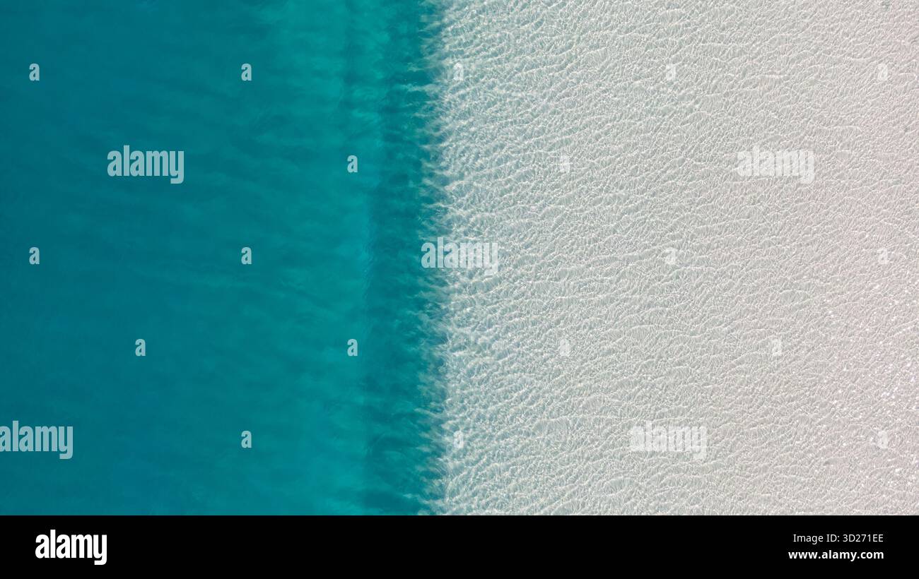 The striking contrast between the dazzling turquoise waters and ...