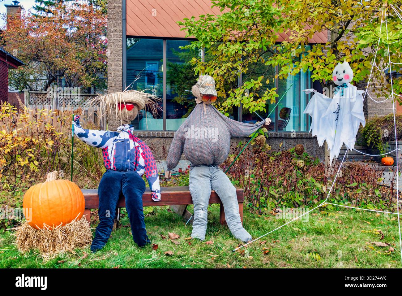 Relaxing scarecrow halloween 2025 hi-res stock photography and images ...
