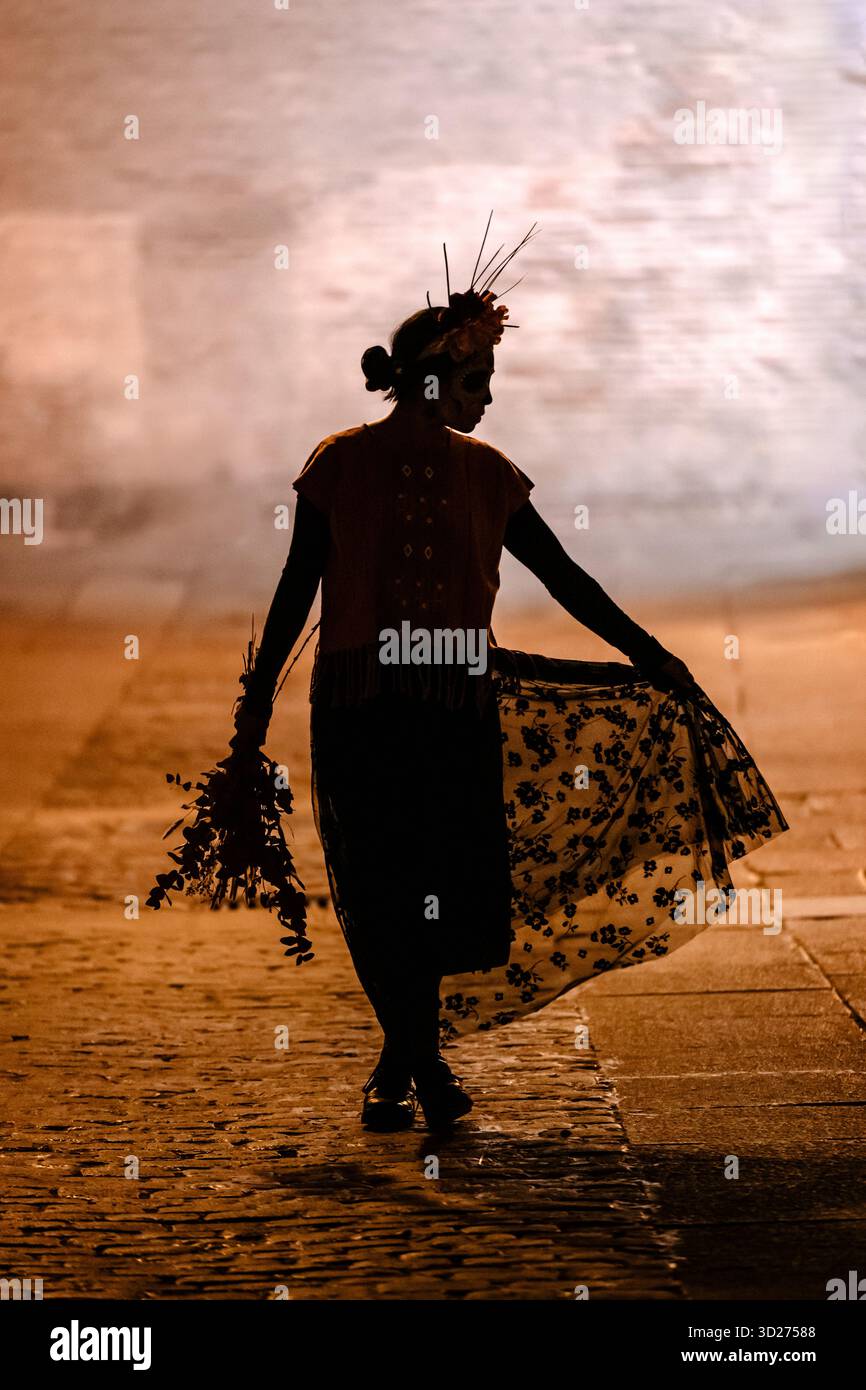 Dia de los muertos skull silhouette hi-res stock photography and images ...