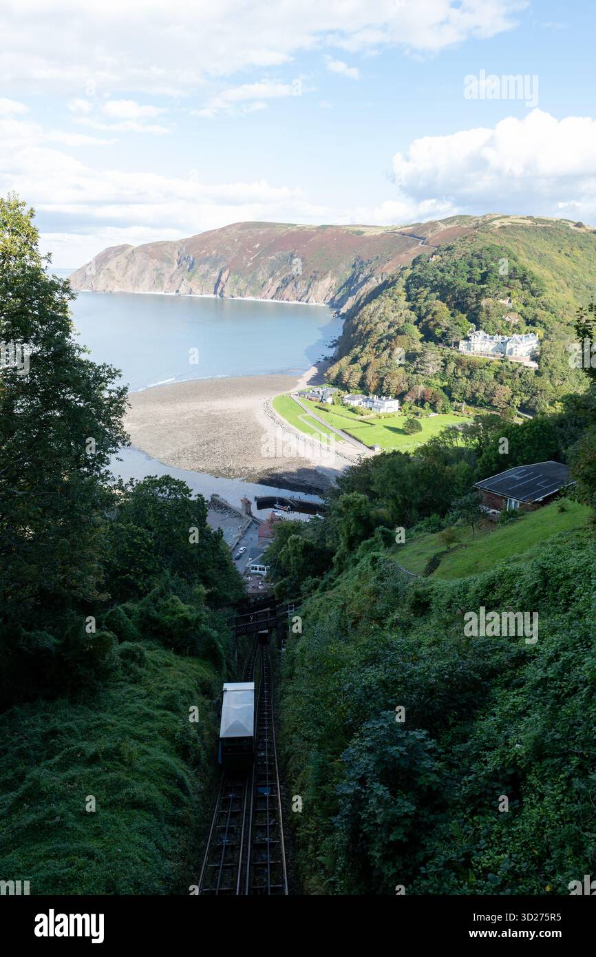 Landscape photo of Lynmouth on the north Devon coast in Exmoor National ...