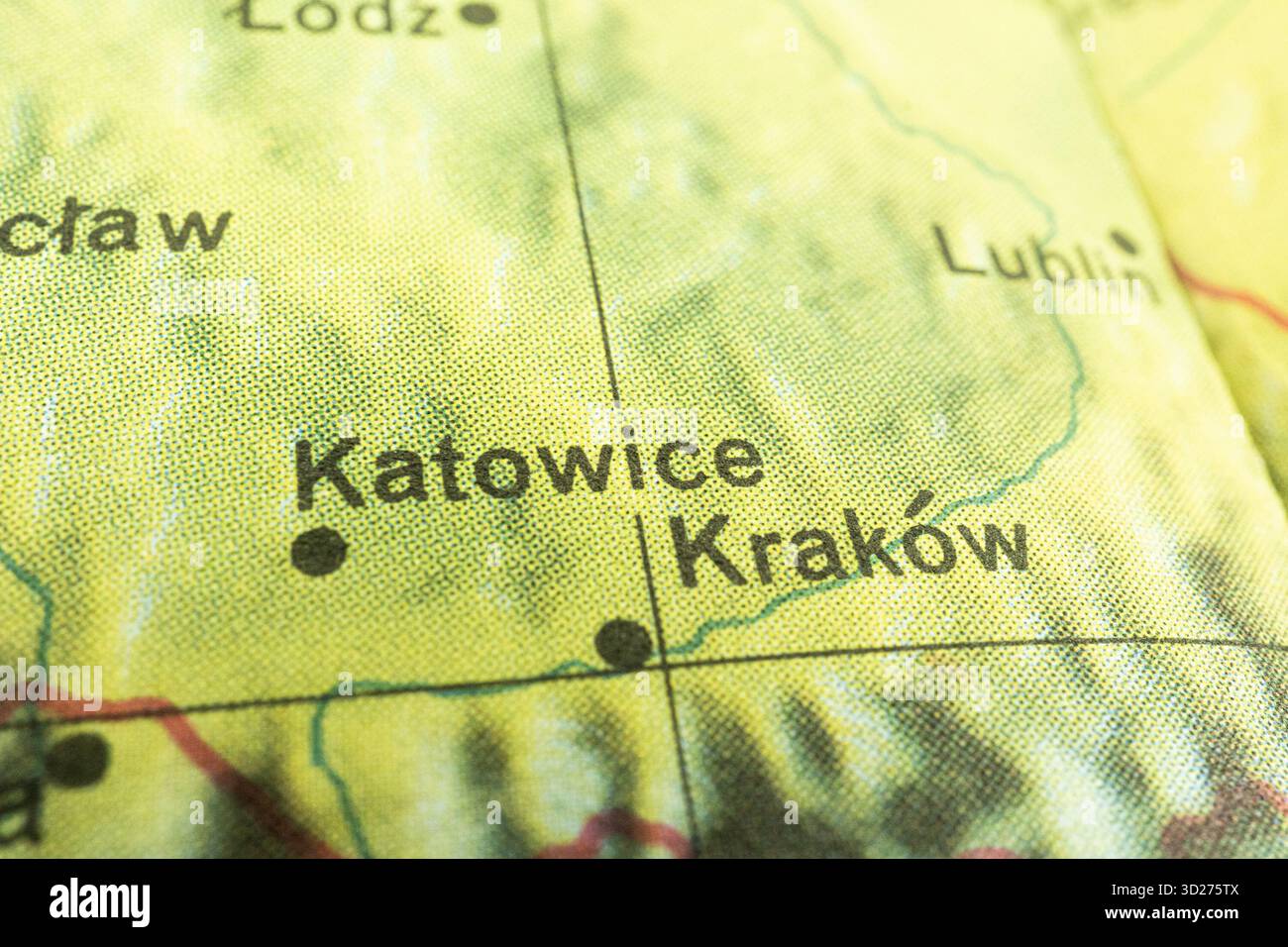 Lodz city text red hi-res stock photography and images - Alamy