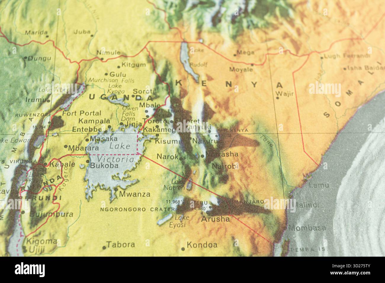 Tanzania regions map black hi-res stock photography and images - Alamy