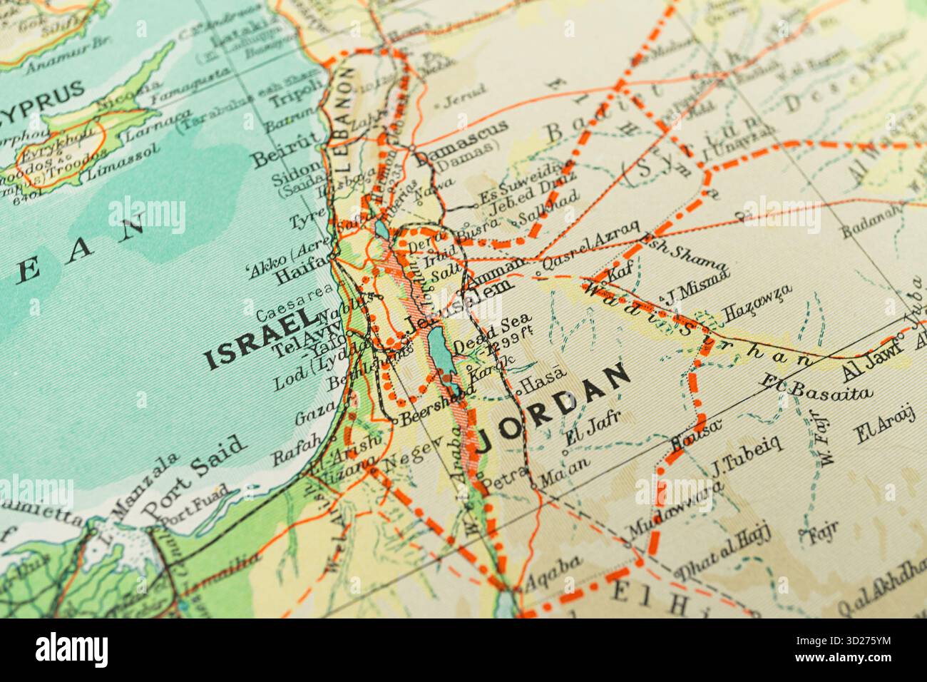 This image is an eastern Mediterranean inset map showing Israel and ...