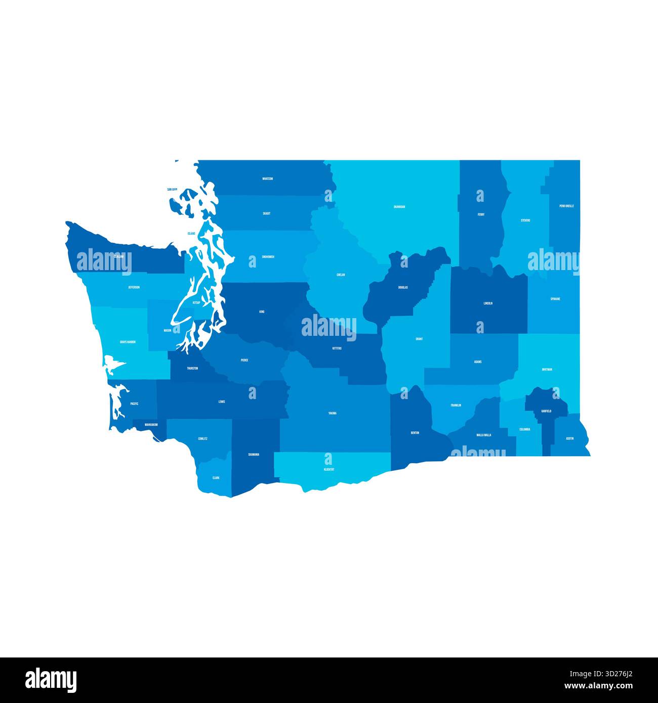 Bellevue washington state map Stock Vector Images - Alamy