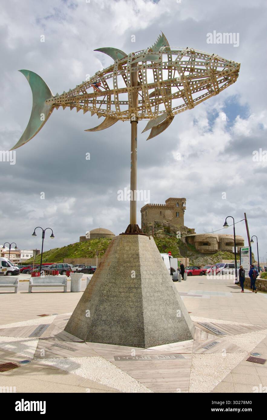 Bronze Monumento al Atún weather vane by Spanish sculptor Pedro Luis ...