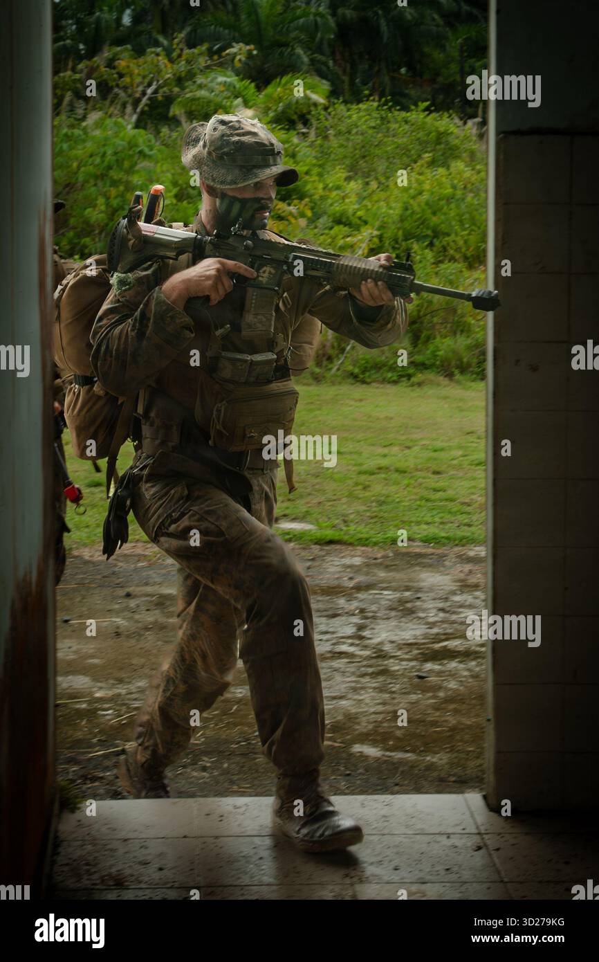 U.S. Marine Corps Sgt. Jevin Wells, a squad leader with 2nd Battalion ...
