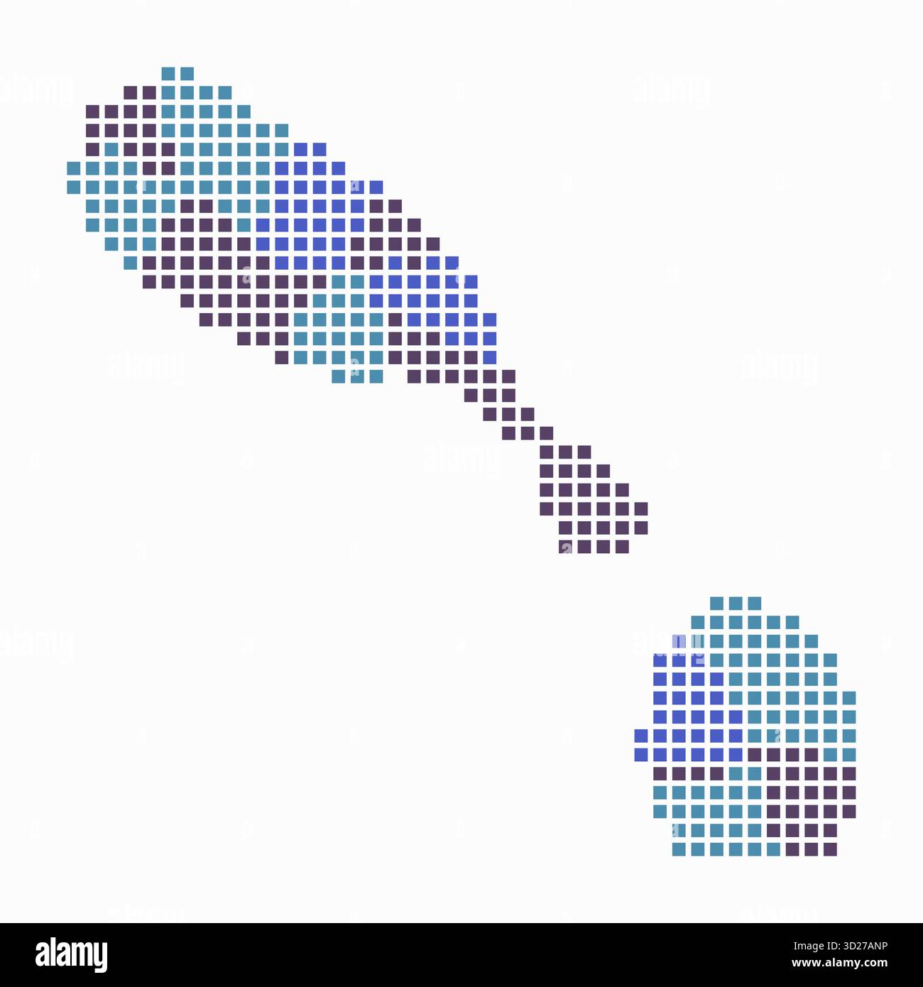 Nevis map design shape Stock Vector Images - Alamy