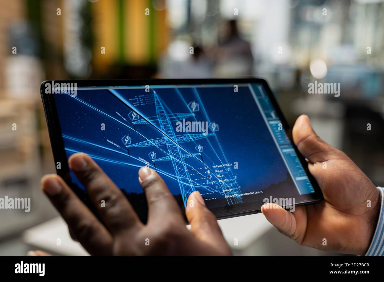 Electrical engineer reviewing data hi-res stock photography and images ...