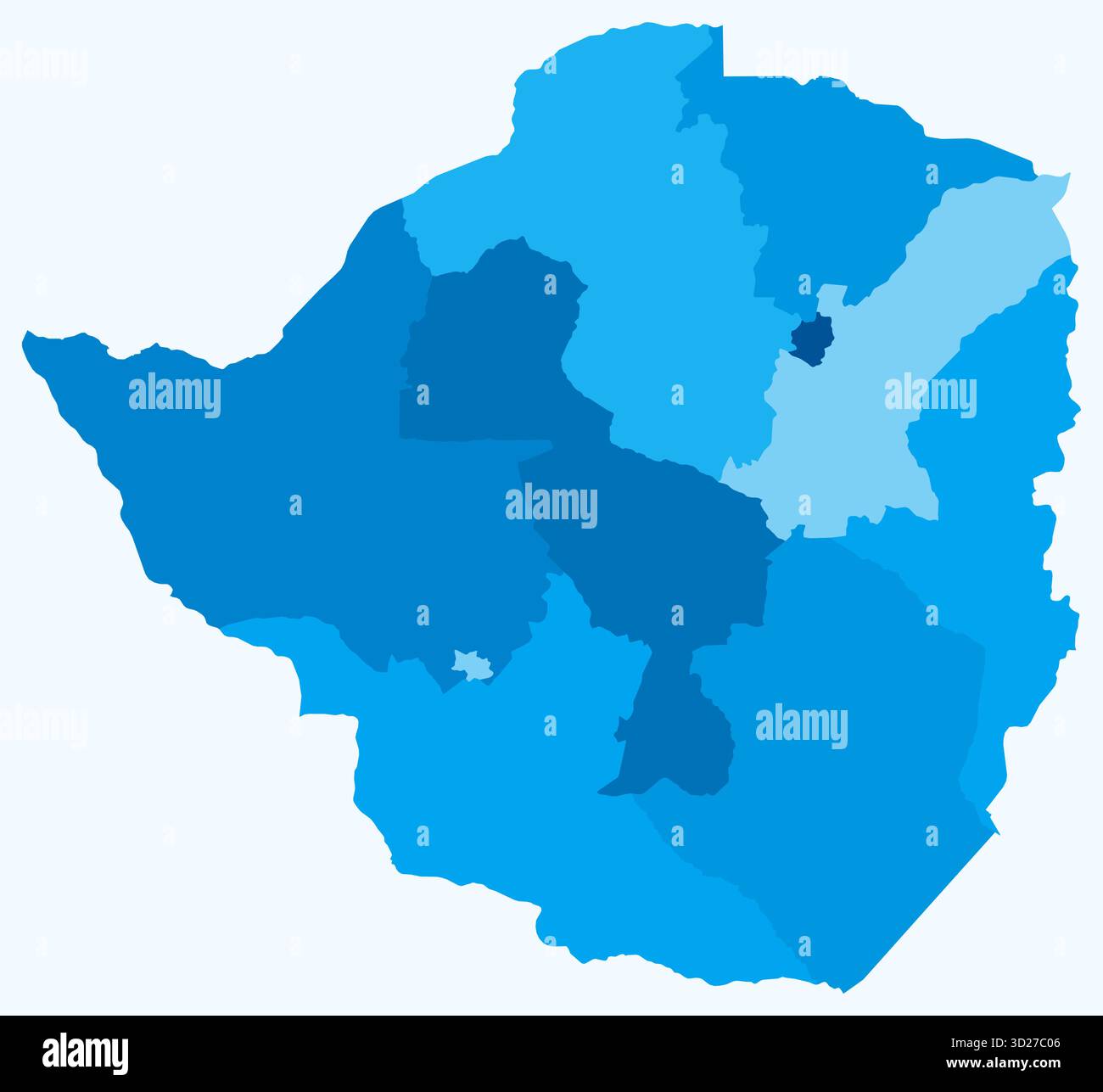 Zimbabwe blank outline map hi-res stock photography and images - Alamy