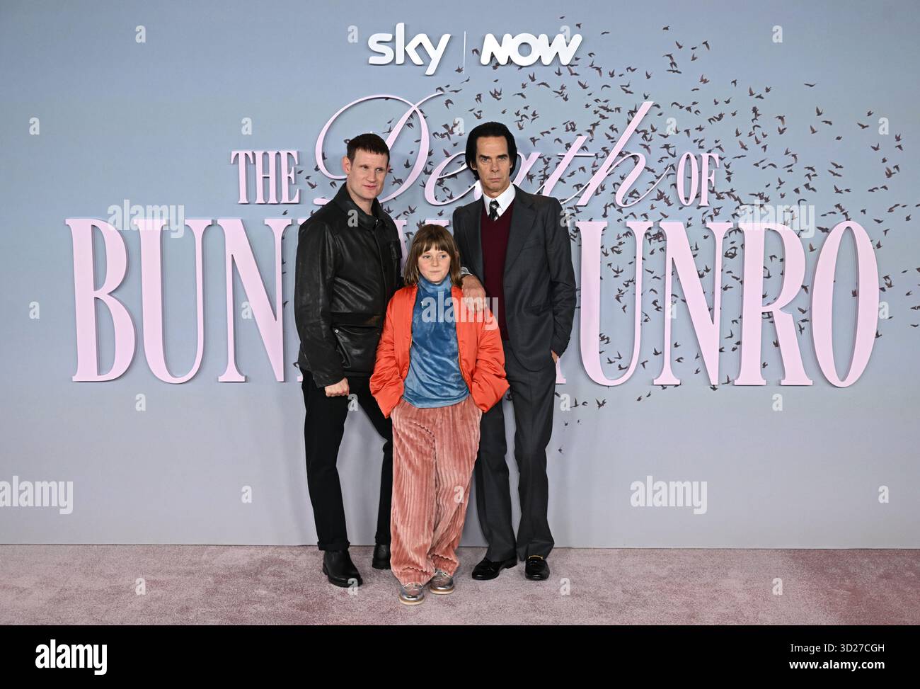 London, UK. October 30th, 2025. Matt Smith, Rafael Mathe and Nick Cave ...