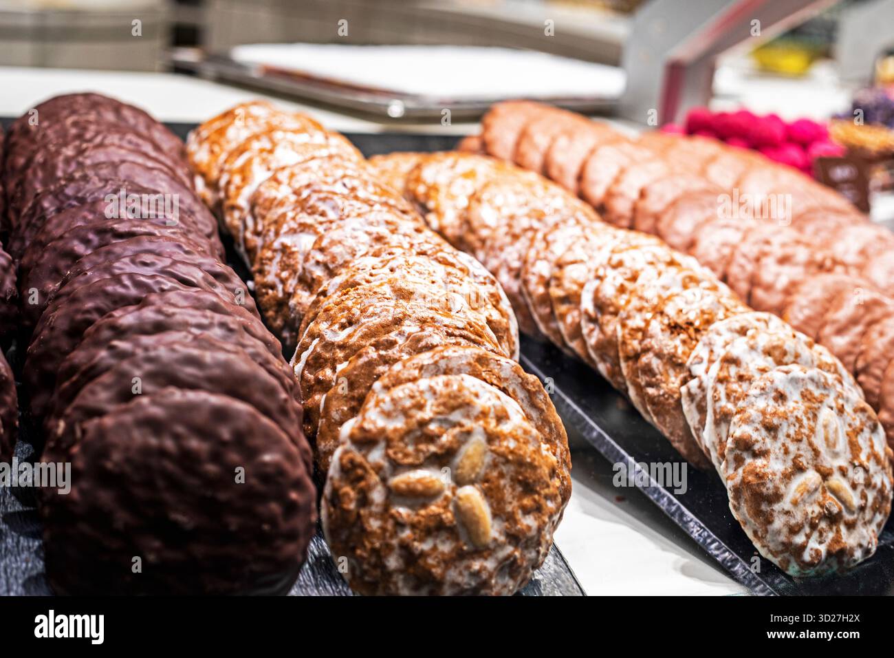 Chocolate cakes with various kinds of nuts Stock Photo - Alamy